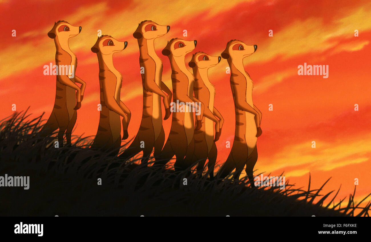 Jun 15, 1994; Unknown, USA; A scene from the movie 'The Lion King ...