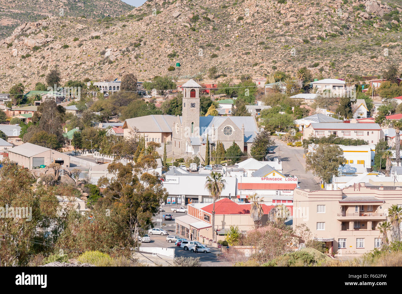 SPRINGBOK, SOUTH AFRICA - AUGUST 17, 2015: View of Springbok, the ...