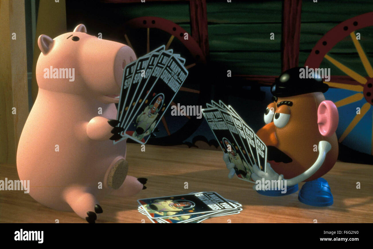 Nov 22, 1995; Hollywood, CA, USA; JOHN RATZENBERGER (left) as the voice of Hamm and DON RICKLES ...