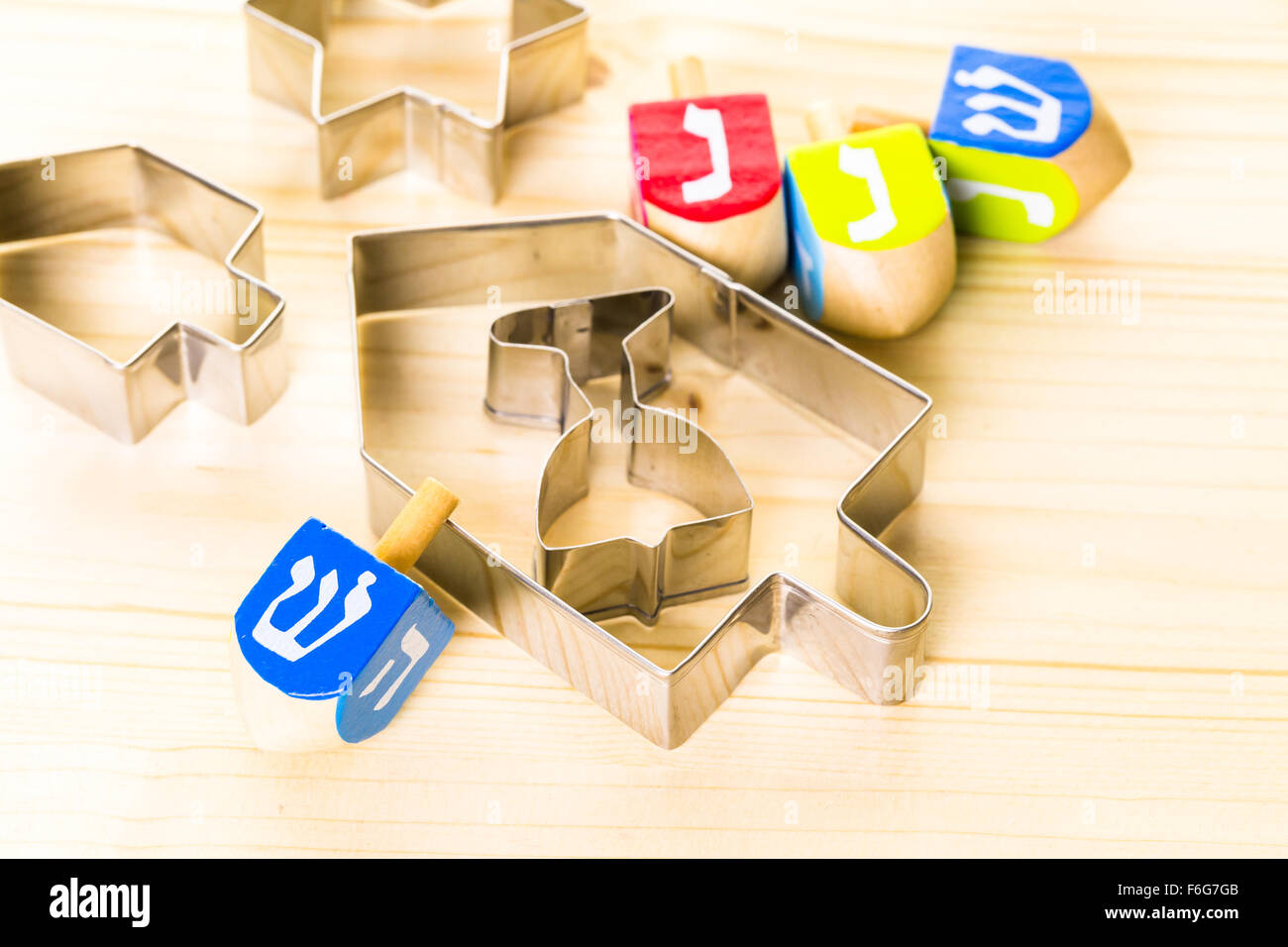 Baking sugar cookies for Hanukkah Stock Photo - Alamy