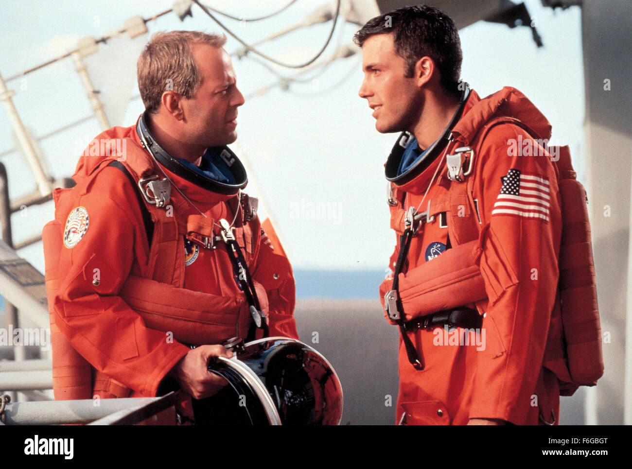 Jul 01, 1998; Houston, TX, USA; BRUCE WILLIS and BEN AFFLECK star as ...