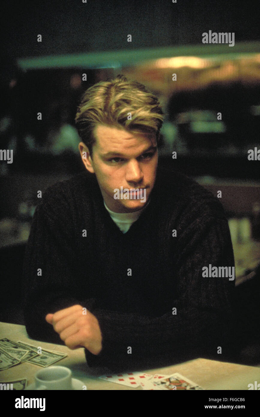 Sep 11, 1998; New York, NY, USA; Actor MATT DAMON as Mike McDermott in ...