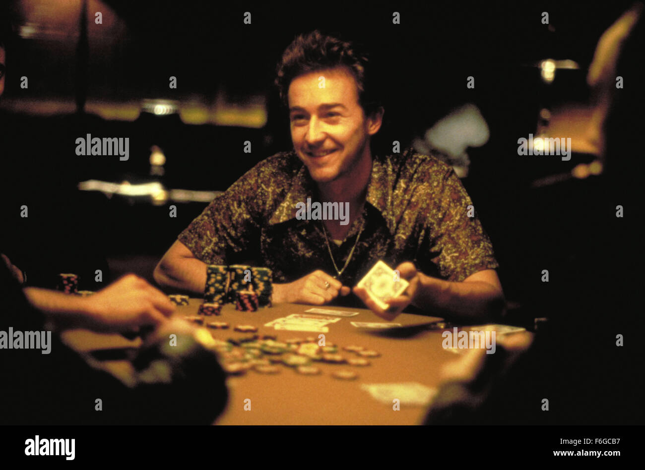 Actor EDWARD NORTON stars as Lester 'Worm' Murphy in 'Rounders.' Stock ...