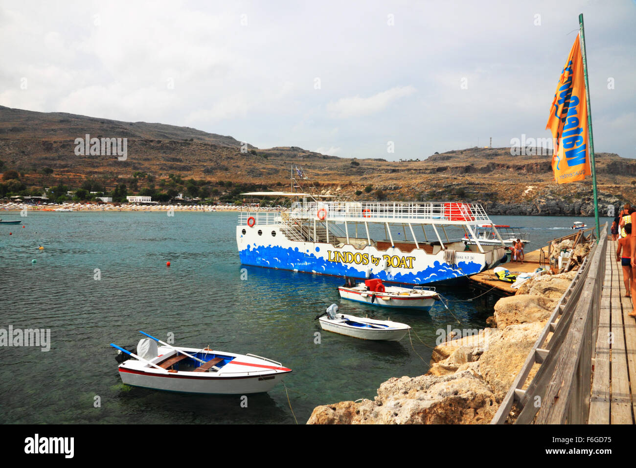 Rhodes greece boat hi-res stock photography and images - Alamy