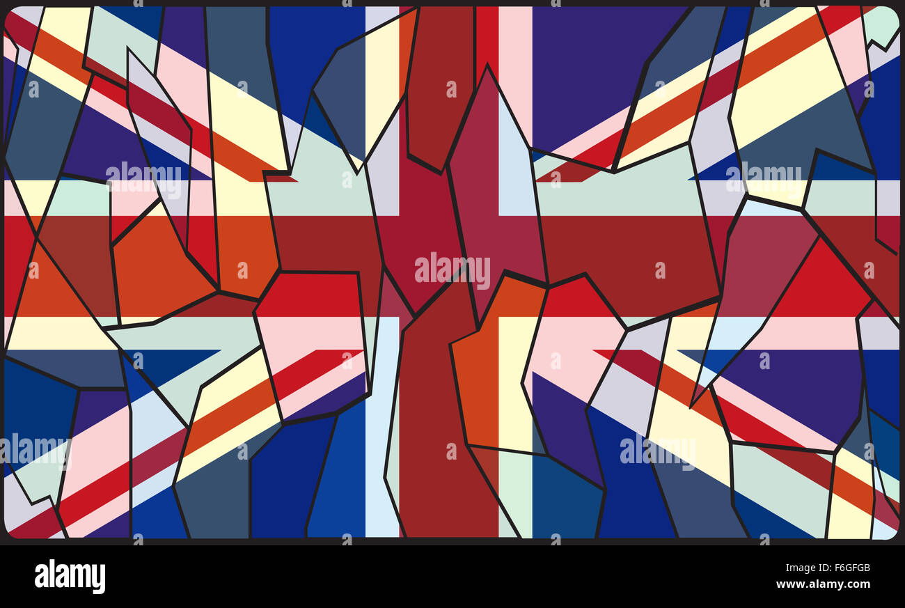 A UK stained glass window design Stock Photo - Alamy