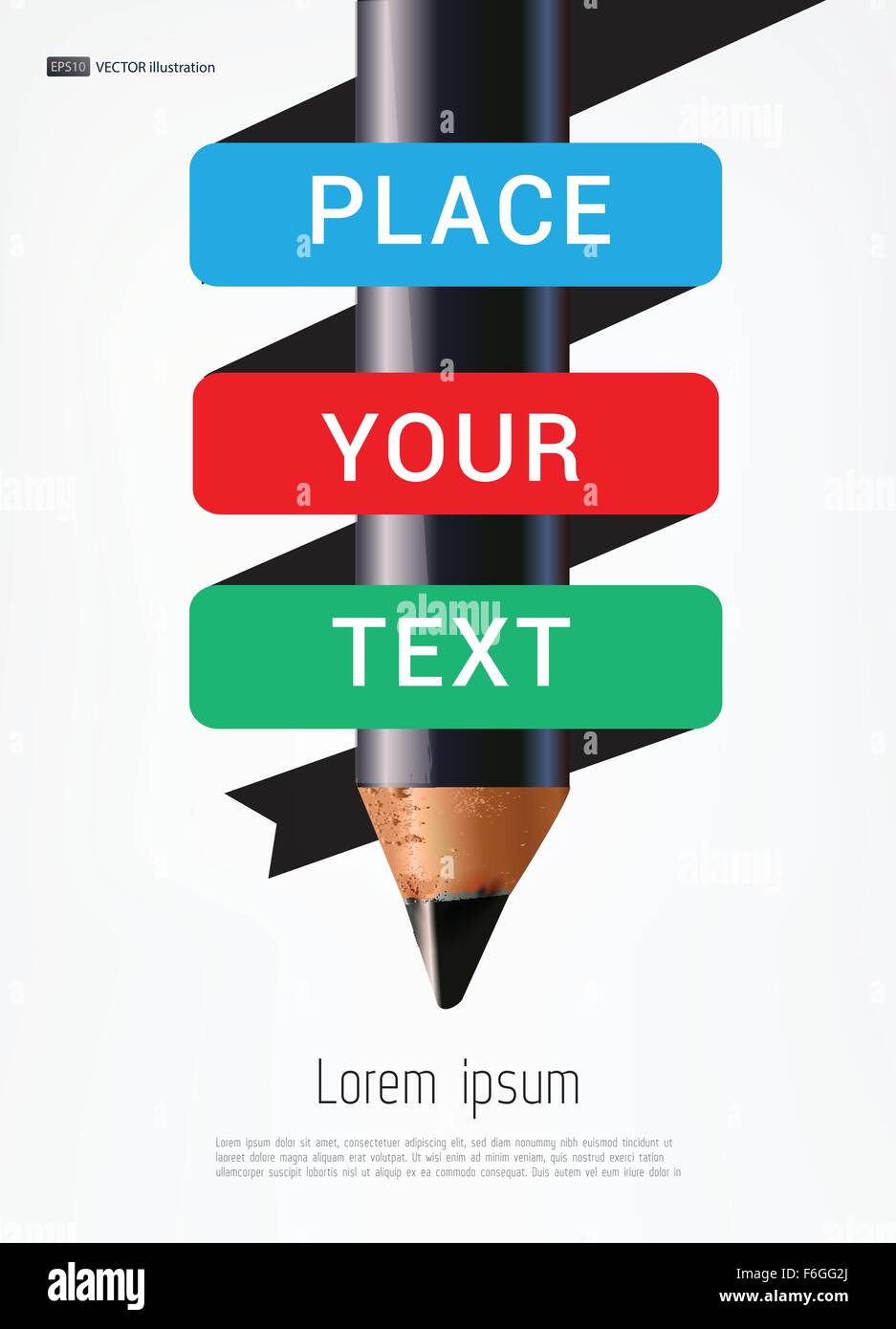 Colorful pencils. Concept vector illustration Stock Vector Image & Art ...