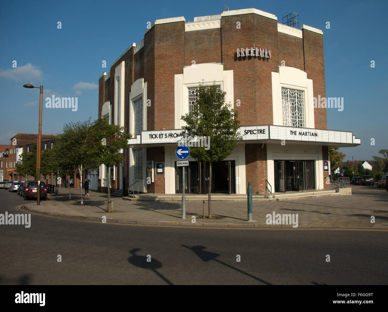 Letchworth Garden City Art Deco Cinema Hertfordshire England Stock ...