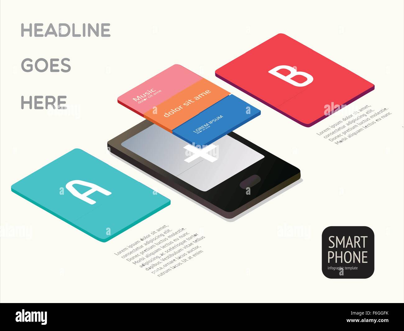 Smartphone infographics elements Stock Vector Image & Art - Alamy