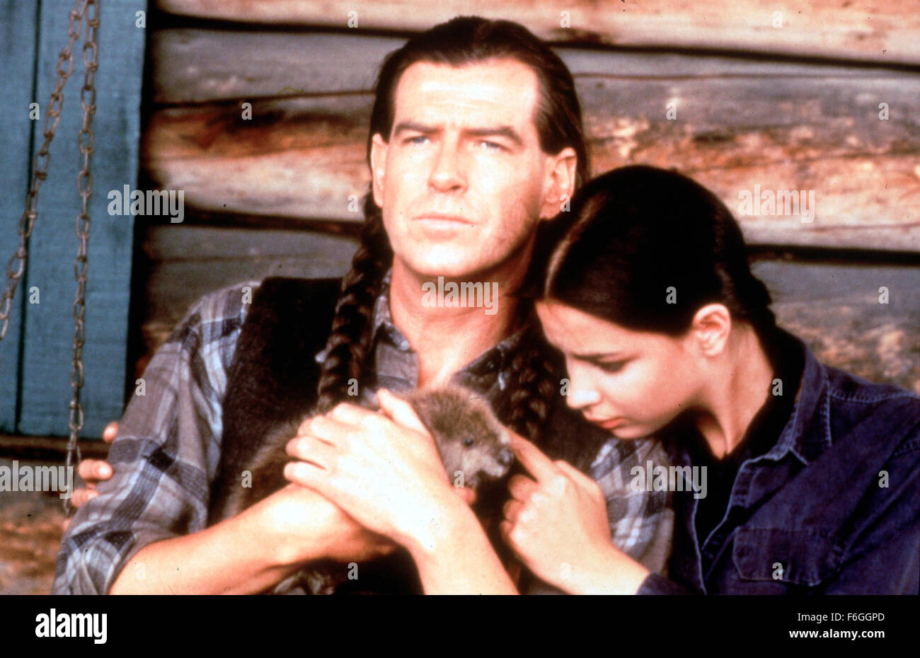 Oct 01, 1999; Hollywood, CA, USA; Pierce Brosnan and Annie Galipeau in ...