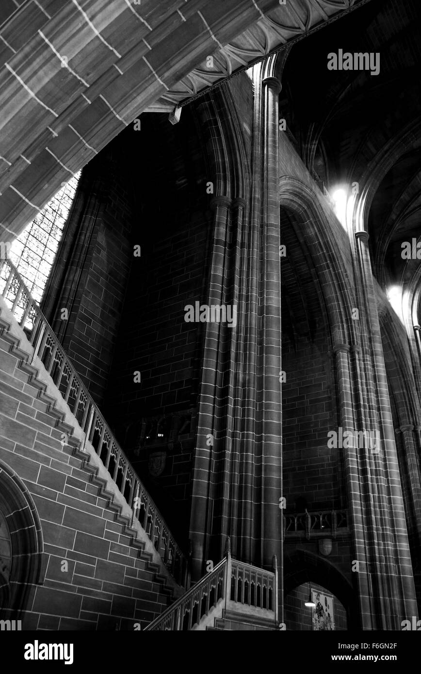 Interior anglican church Black and White Stock Photos & Images - Alamy