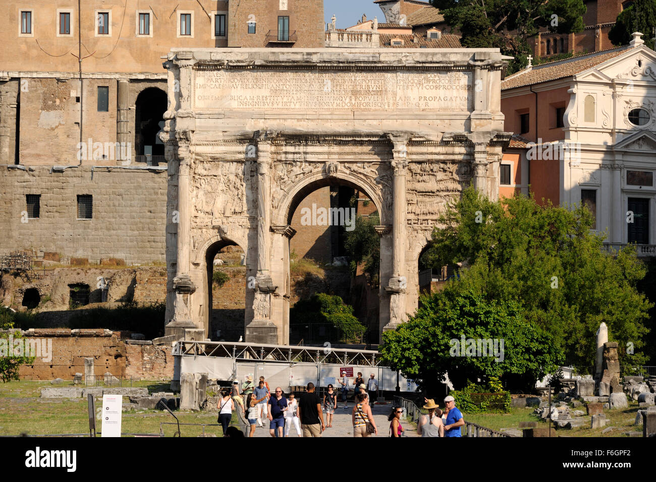 Italy, Rome, Roman Forum, arch of Septimius Severus Stock Photo - Alamy