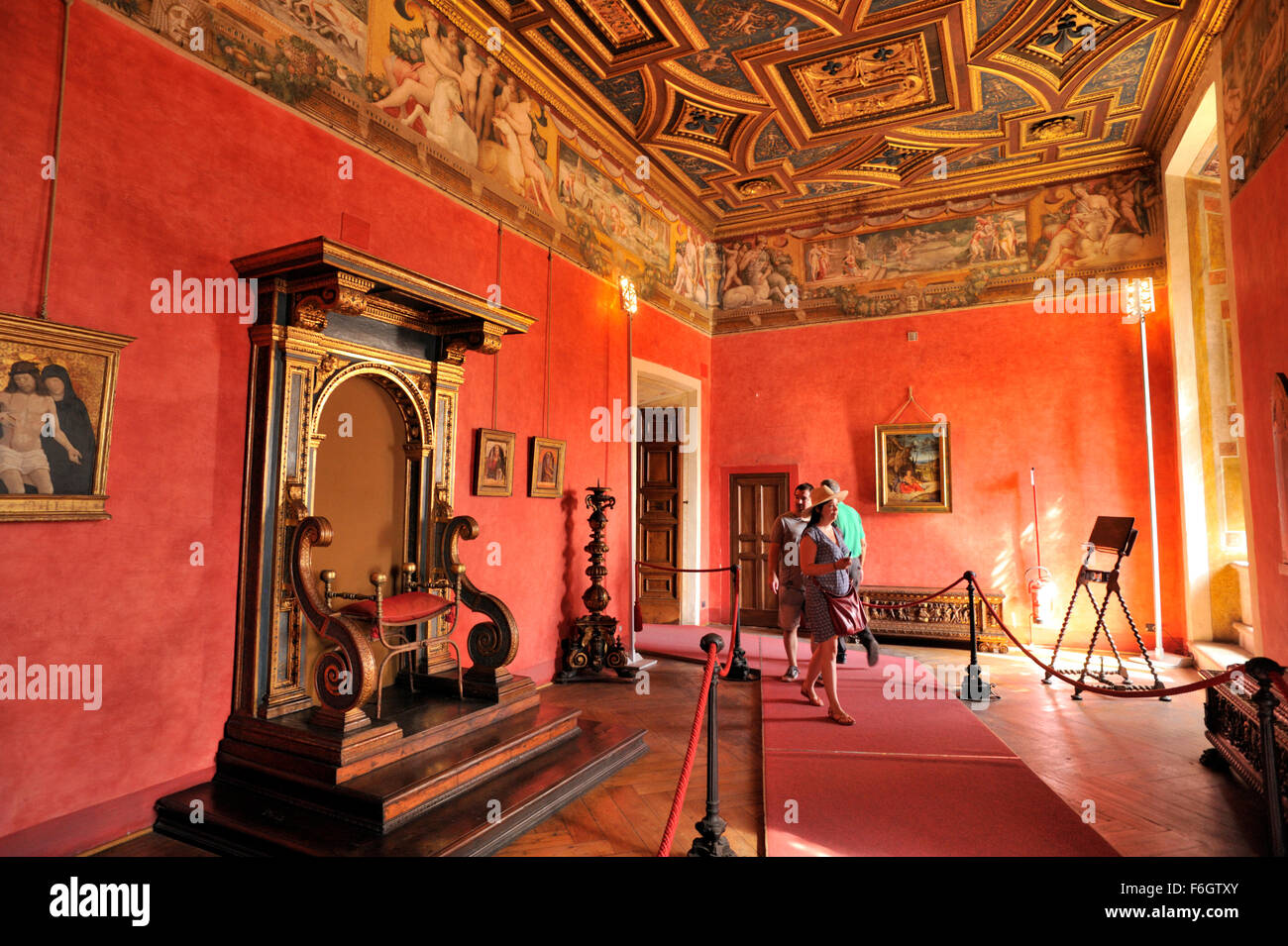 Italy, Rome, Castel Sant'Angelo, castle interior, Sala del Perseo ...