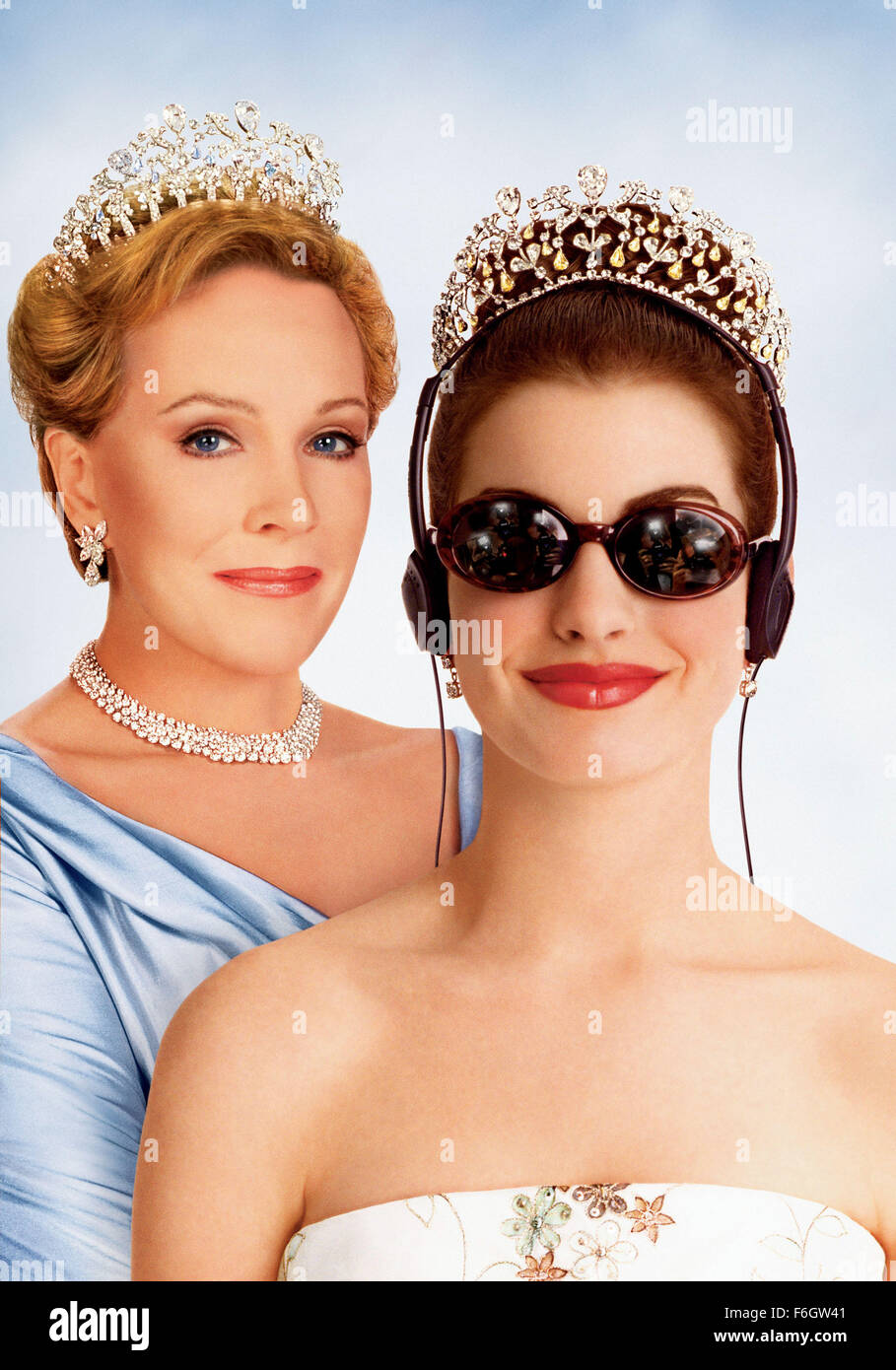 Jul 29, 2001; Los Angeles, CA, USA; JULIE ANDREWS and ANNE HATHAWAY ...