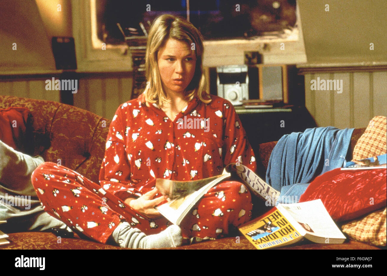 Apr 04, 2001; London, UK; Actress RENEE ZELLWEGER as Bridget Jones in ...