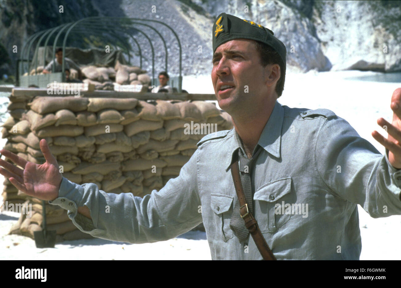 Aug 17, 2001; Kefalloina Island, GREECE; Actor NICHOLAS CAGE as Captain ...