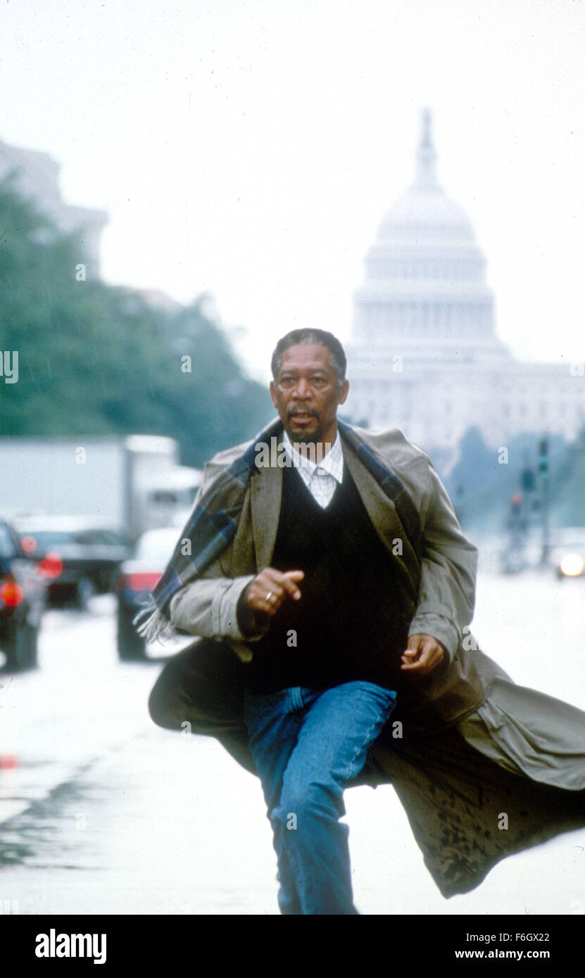 Sep 01, 2001; Los Angeles, CA, USA; Actor MORGAN FREEMAN running down ...