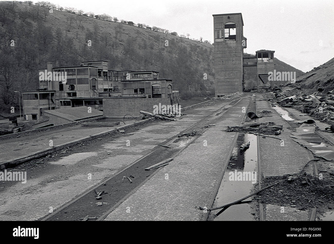 Abandoned colliery, south Wales. Hafodrynys was a drift mine which was ...