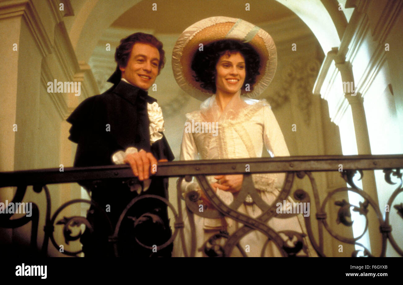 Nov 20, 2001; Paris, FRANCE; SIMON BAKER and HILARY SWANK star as ...