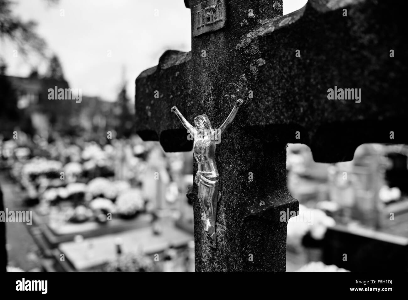 Catholic religious symbols on the Catholic cemeteries in Poland ...
