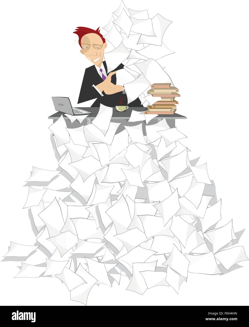 Too much documents Stock Vector Image & Art - Alamy