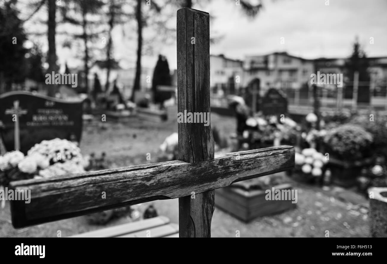 Catholic religious symbols on the Catholic cemeteries in Poland ...