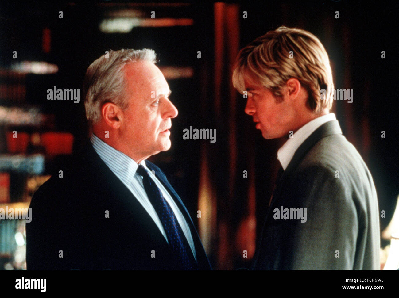 May 20, 2002; Los Angeles, CA, USA; Actor ANTHONY HOPKINS as William Parrish and Actor BRAD PITT ...