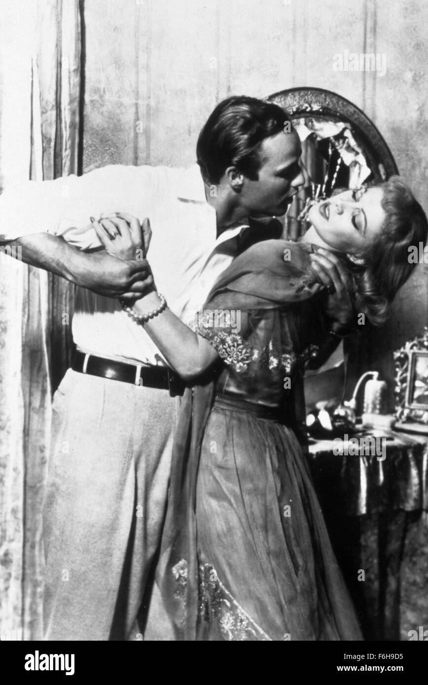 1951, Film Title: STREETCAR NAMED DESIRE, Director: ELIA KAZAN, Studio: WARNER, Pictured: MARLON ...