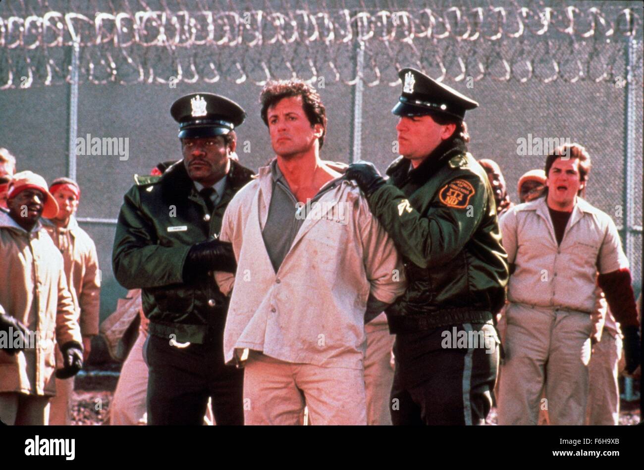 1989, Film Title: LOCK UP, Pictured: BEHIND BARS (IN JAIL), CLOTHING ...