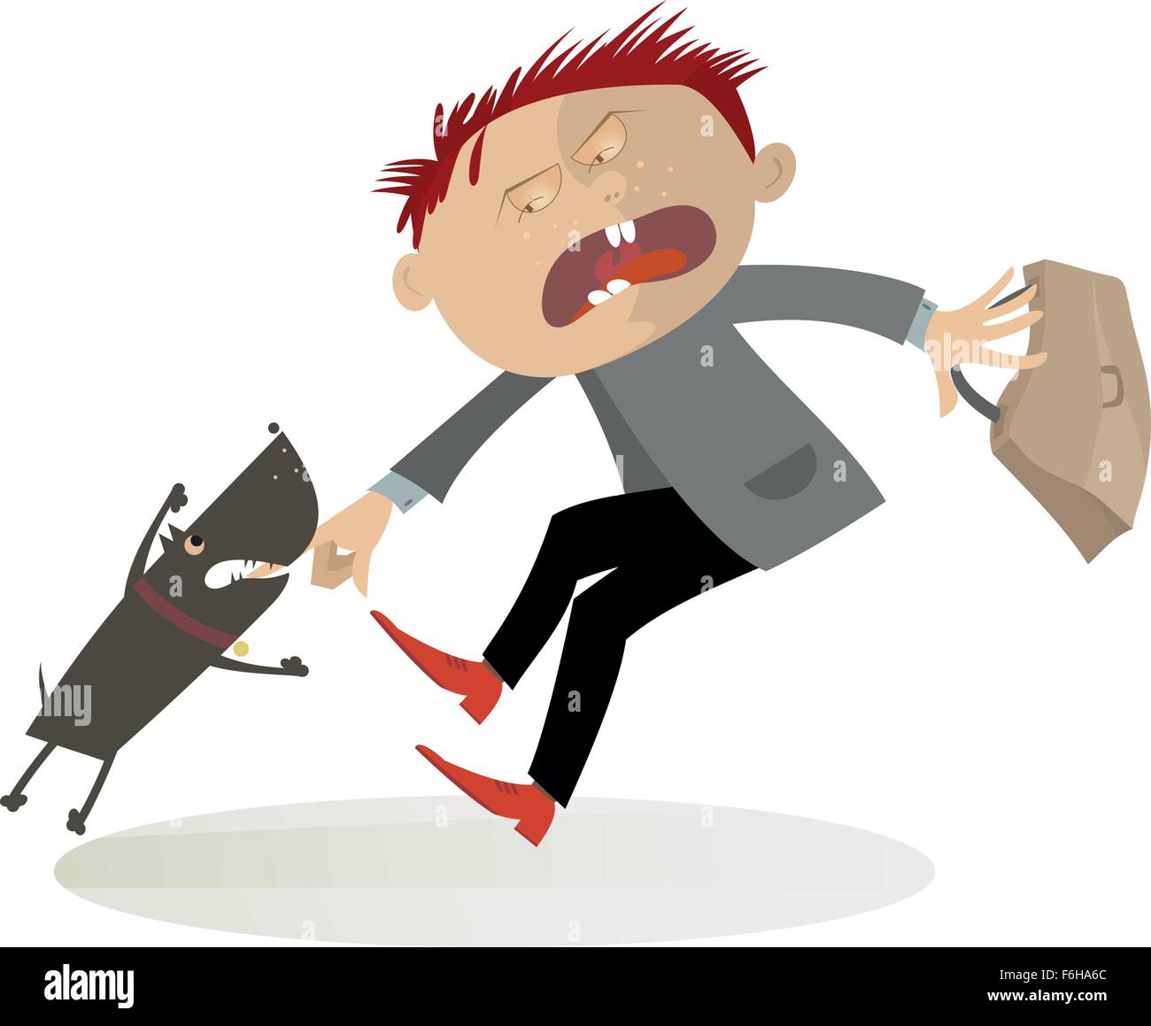 Aggressive dog person Stock Vector Images - Alamy