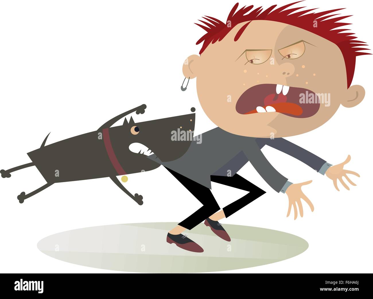 Cartoon man fear hi-res stock photography and images - Alamy