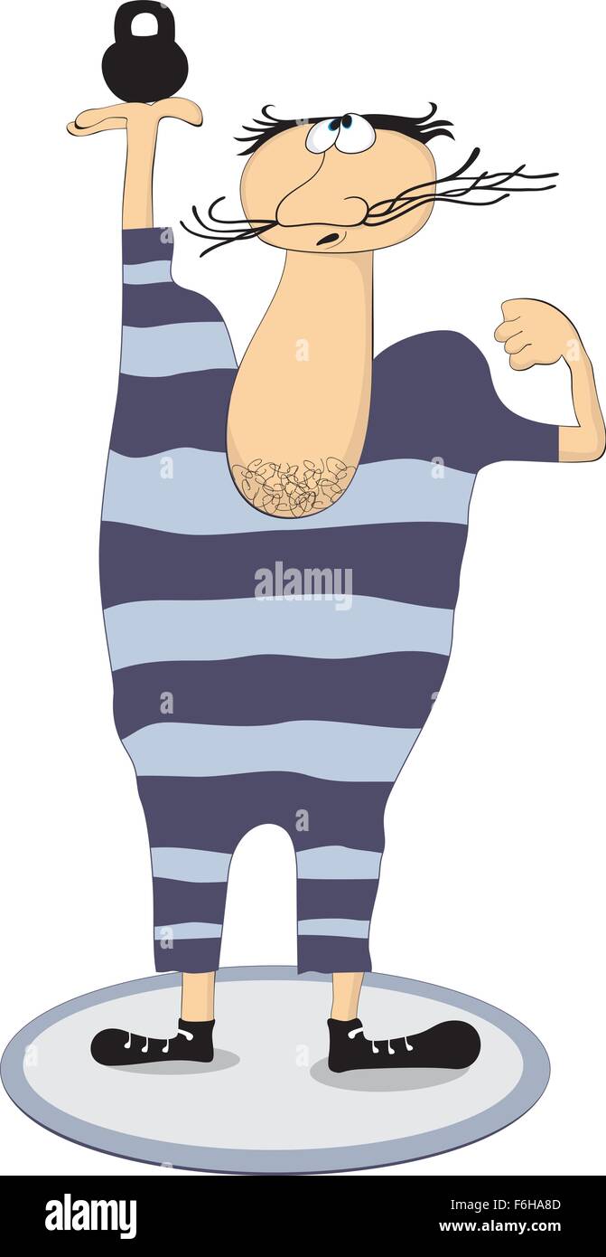 Cartoon strong man Stock Vector Image & Art - Alamy