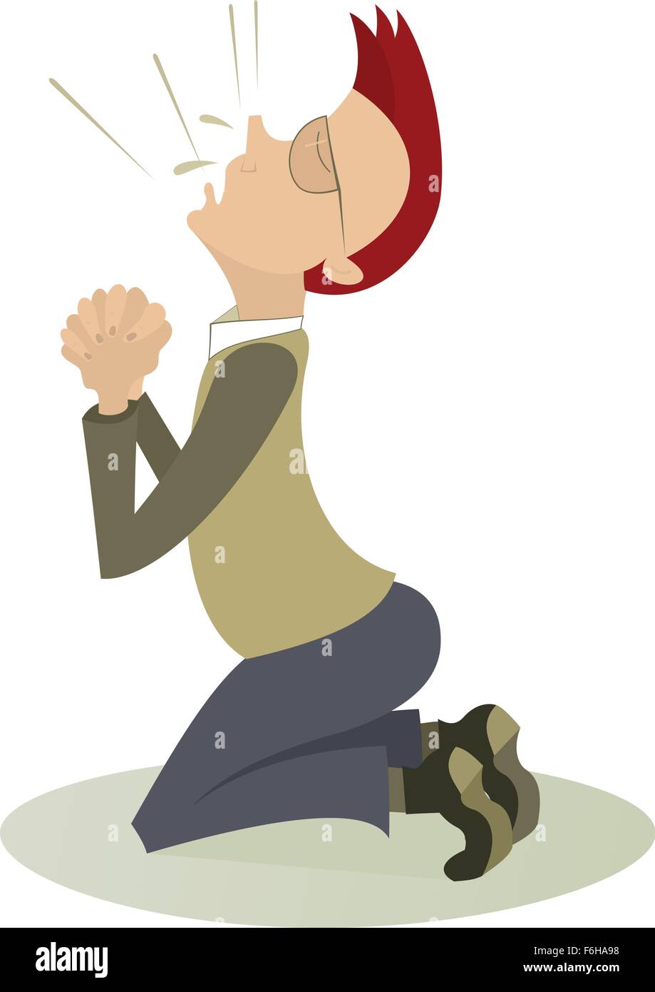 Kneel in Stock Vector Images - Alamy