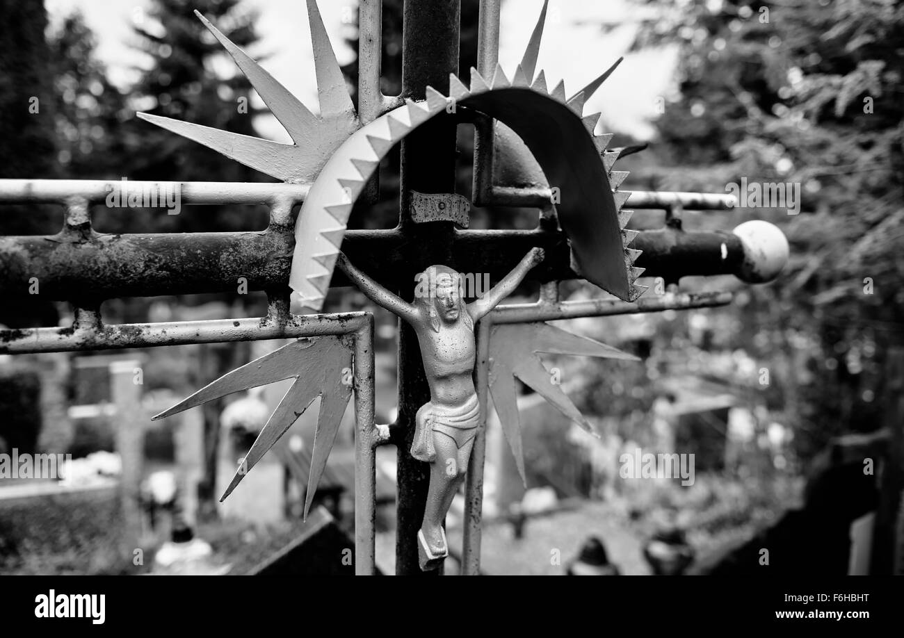 Catholic religious symbols on the Catholic cemeteries in Poland ...