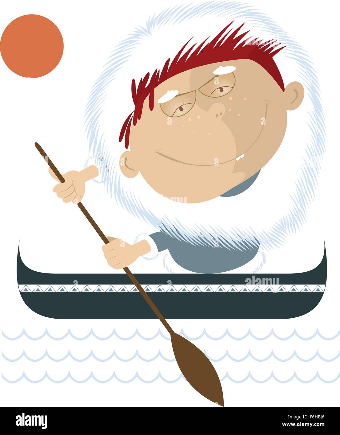 Eskimo sunset Stock Vector Images - Alamy