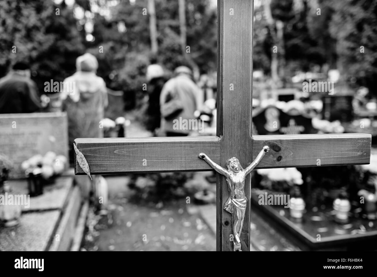 Catholic religious symbols on the Catholic cemeteries in Poland ...