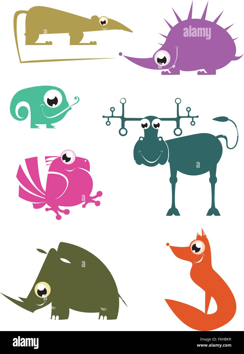 Cartoon funny animals hi-res stock photography and images - Alamy