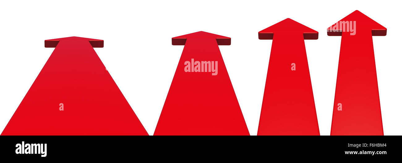 Set of red arrows Stock Photo - Alamy