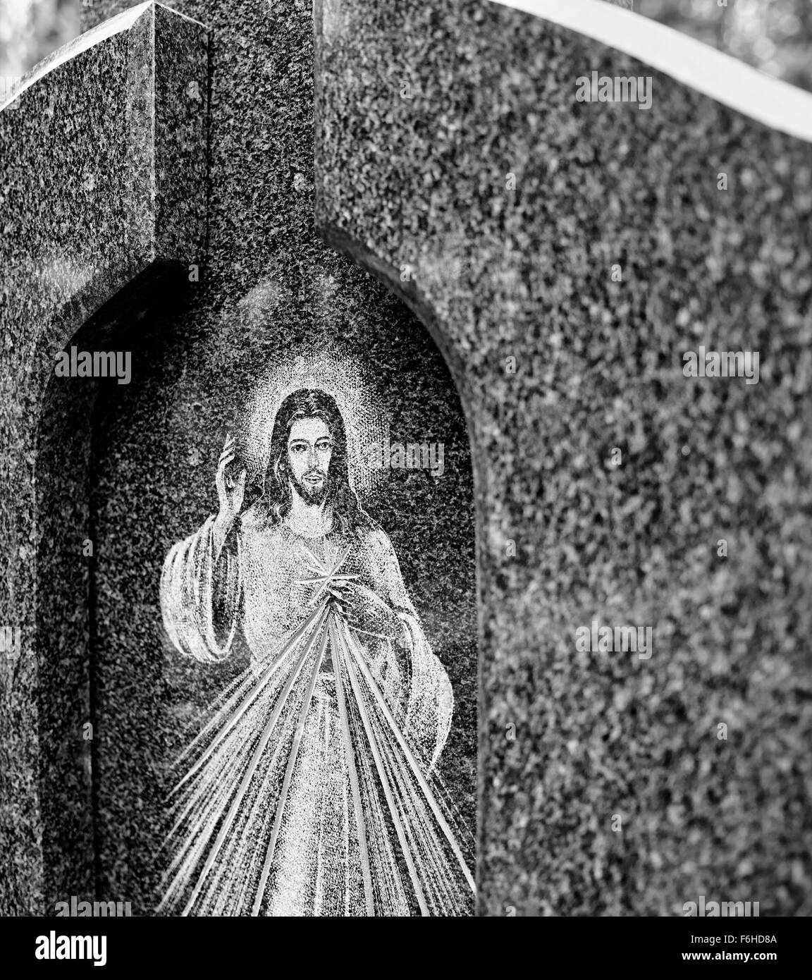 Catholic religious symbols on the Catholic cemeteries in Poland ...