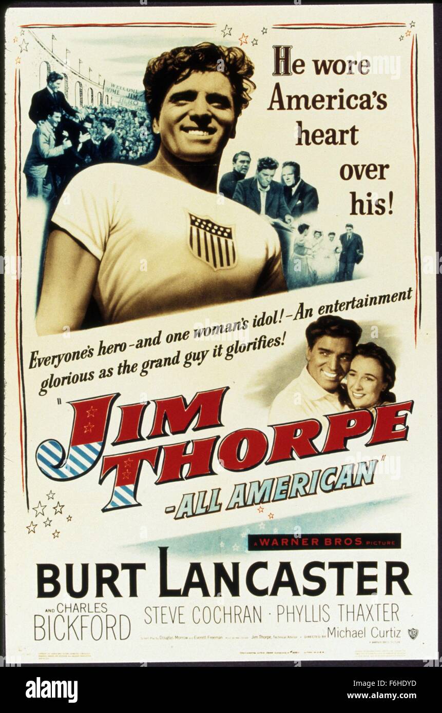 Jim thorpe burt lancaster hi-res stock photography and images - Alamy