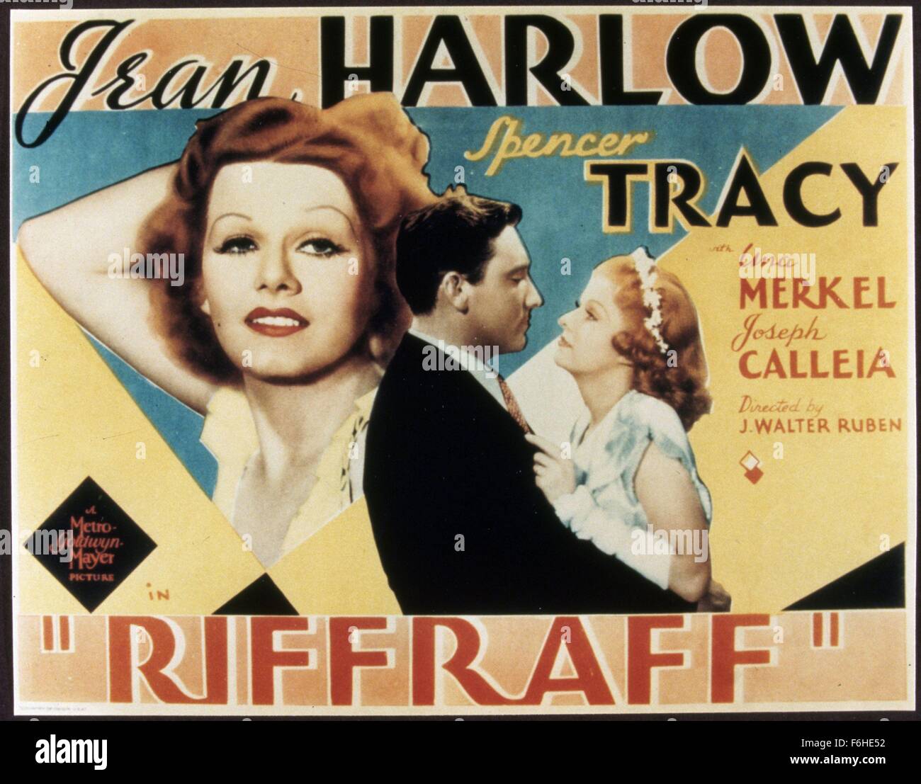 1936, Film Title: RIFFRAFF, Director: WALTER RUBEN, Studio: MGM ...