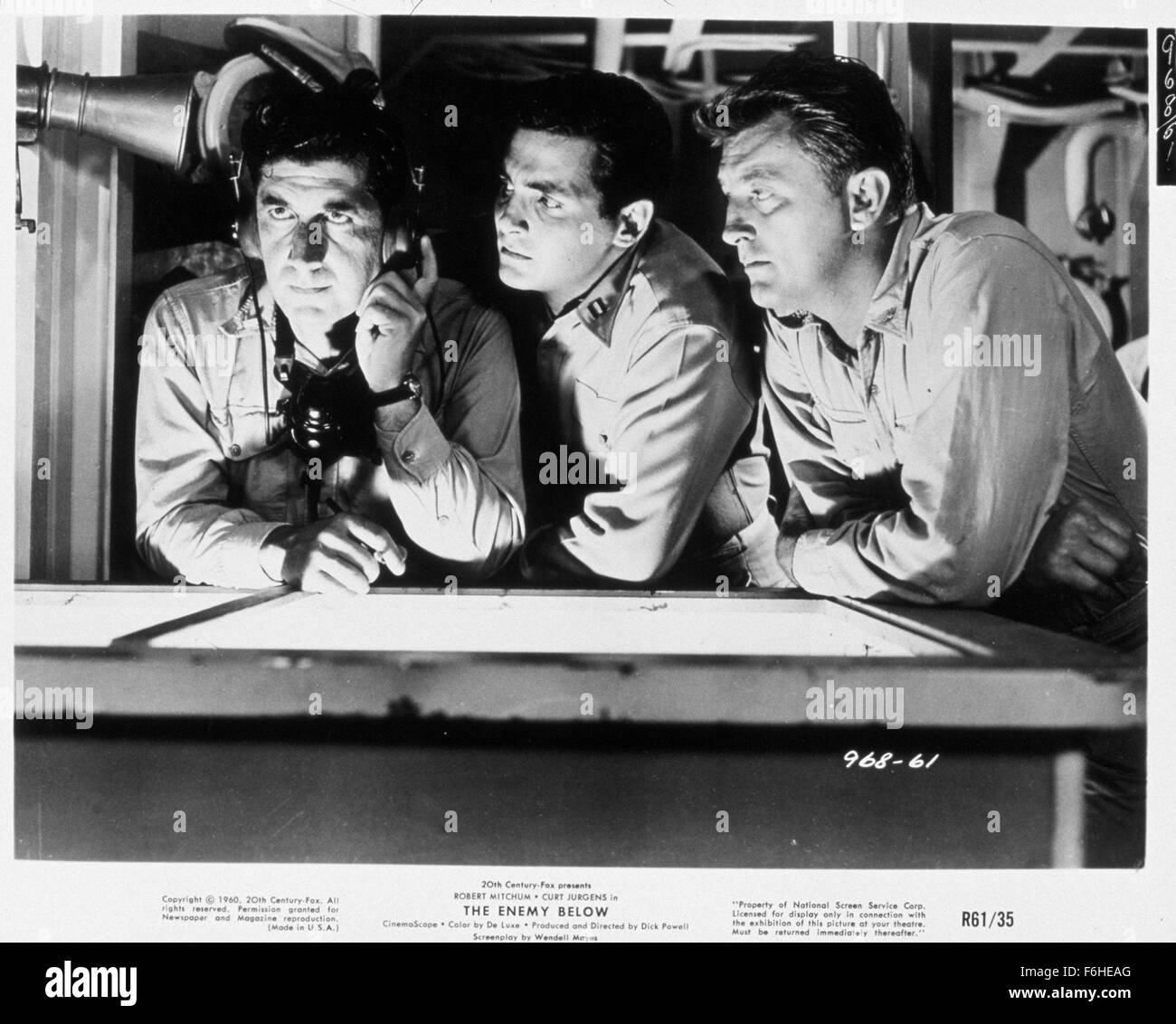 1957, Film Title: ENEMY BELOW, Director: DICK POWELL, Pictured: ROBERT ...