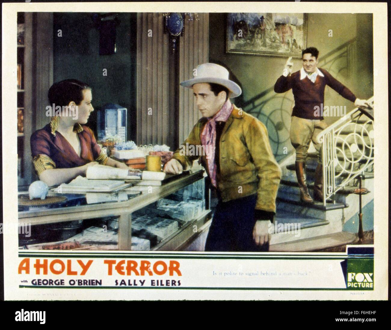 1931, Film Title: HOLY TERROR, Director: IRVING CUMMINGS, Studio: FOX ...