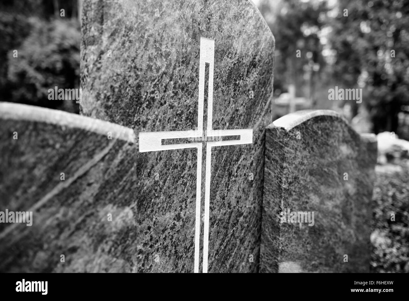 Catholic religious symbols on the Catholic cemeteries in Poland ...