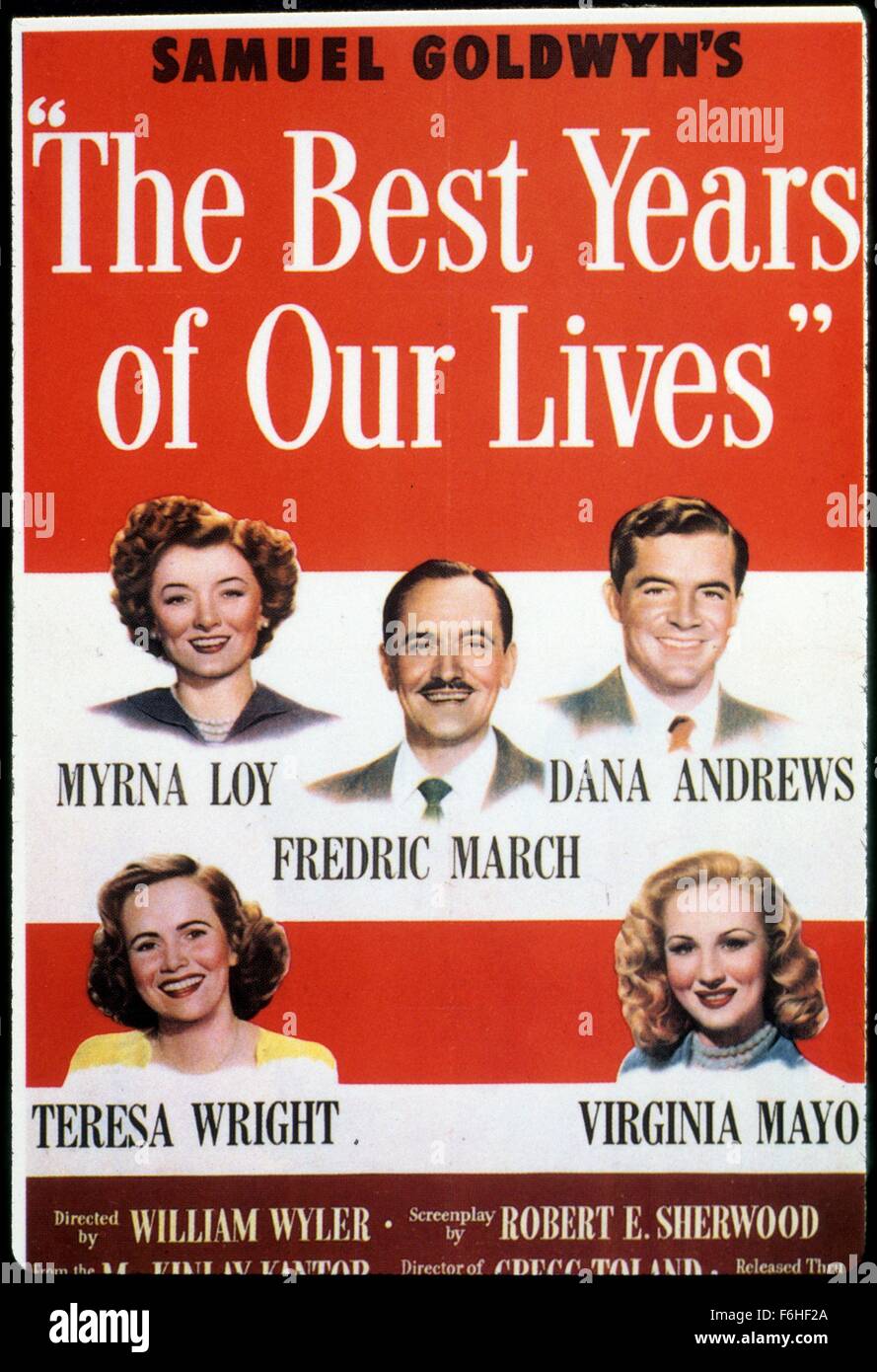 1946, Film Title: BEST YEARS OF OUR LIVES, Director: WILLIAM WYLER ...