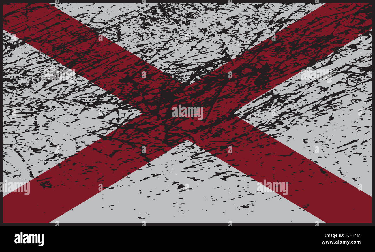 A grunged Northern Ireland flag design isolated on white background ...