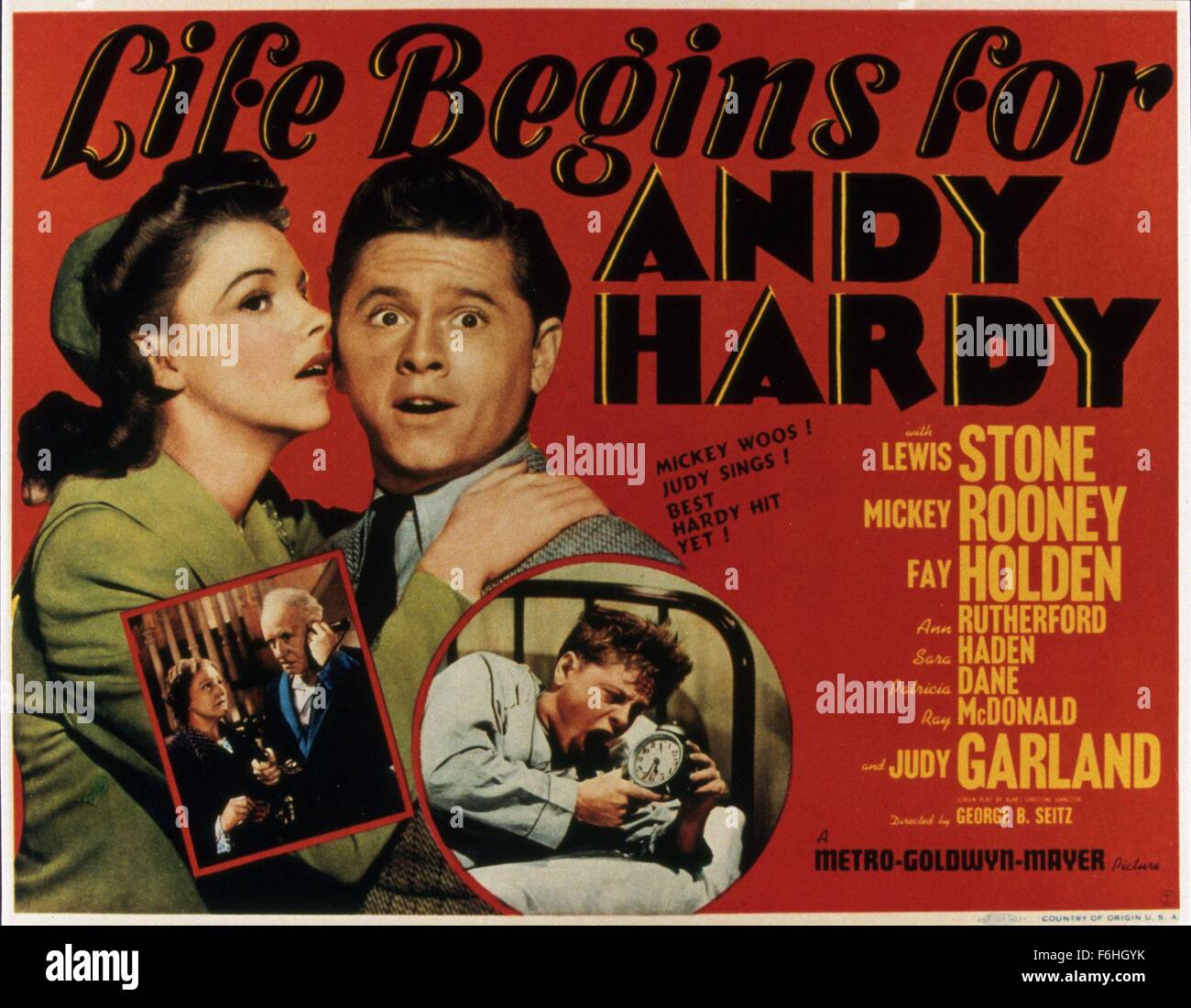 1941, Film Title: LIFE BEGINS FOR ANDY HARDY, Director: GEORGE B SEITZ ...