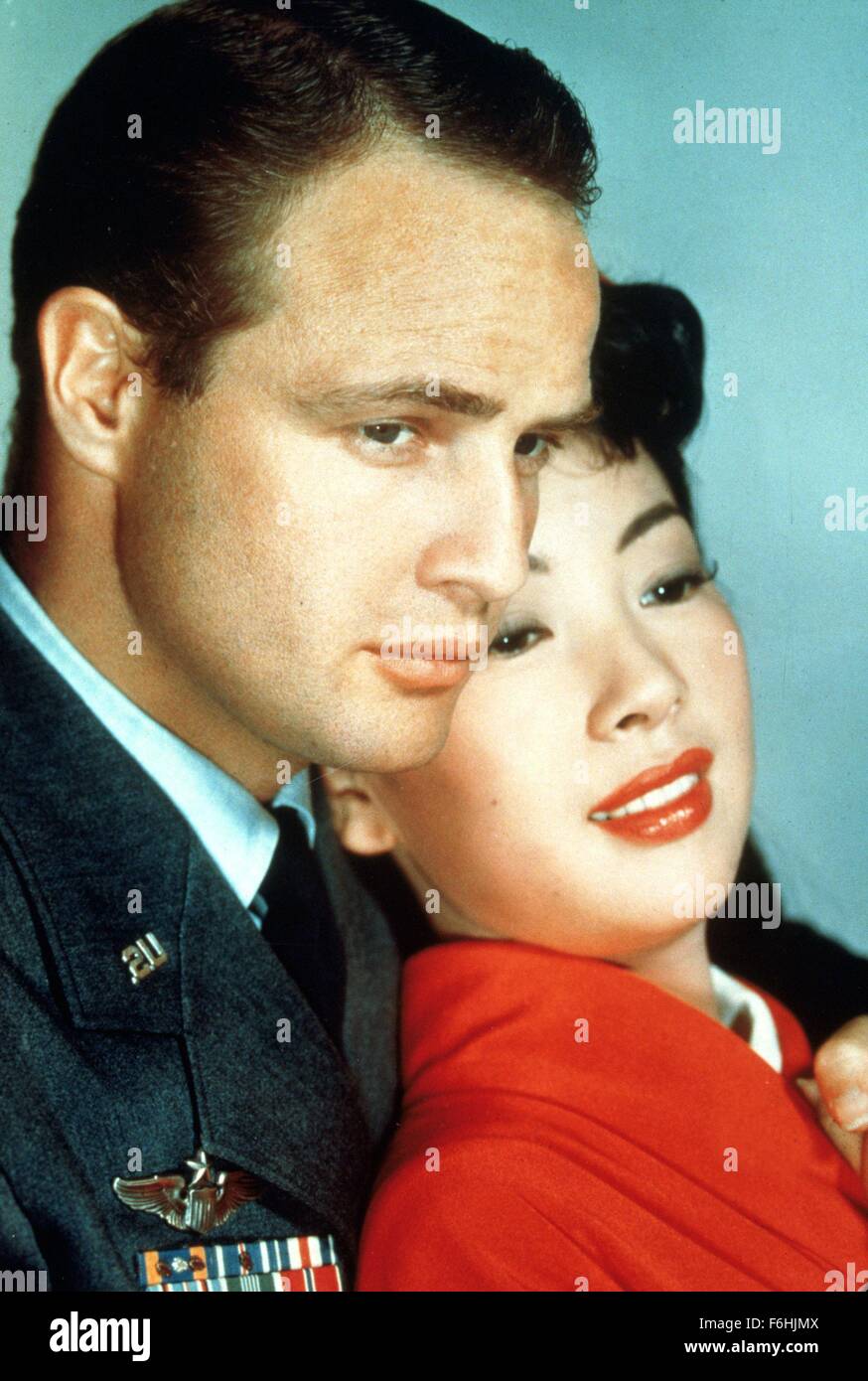 1957, Film Title: SAYONARA, Director: JOSHUA LOGAN, Pictured: MARLON ...