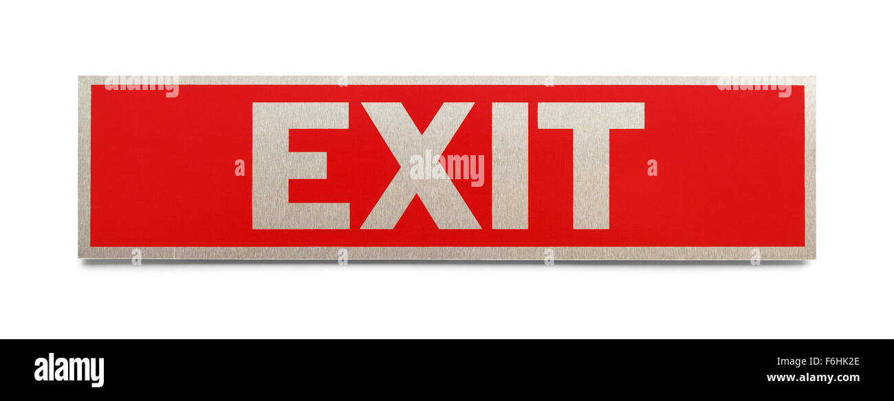 Exit sign hi-res stock photography and images - Alamy