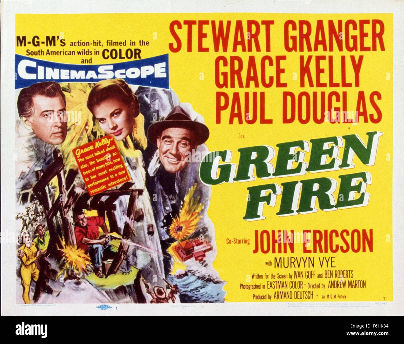 Grace kelly green fire 1954 hi-res stock photography and images - Alamy