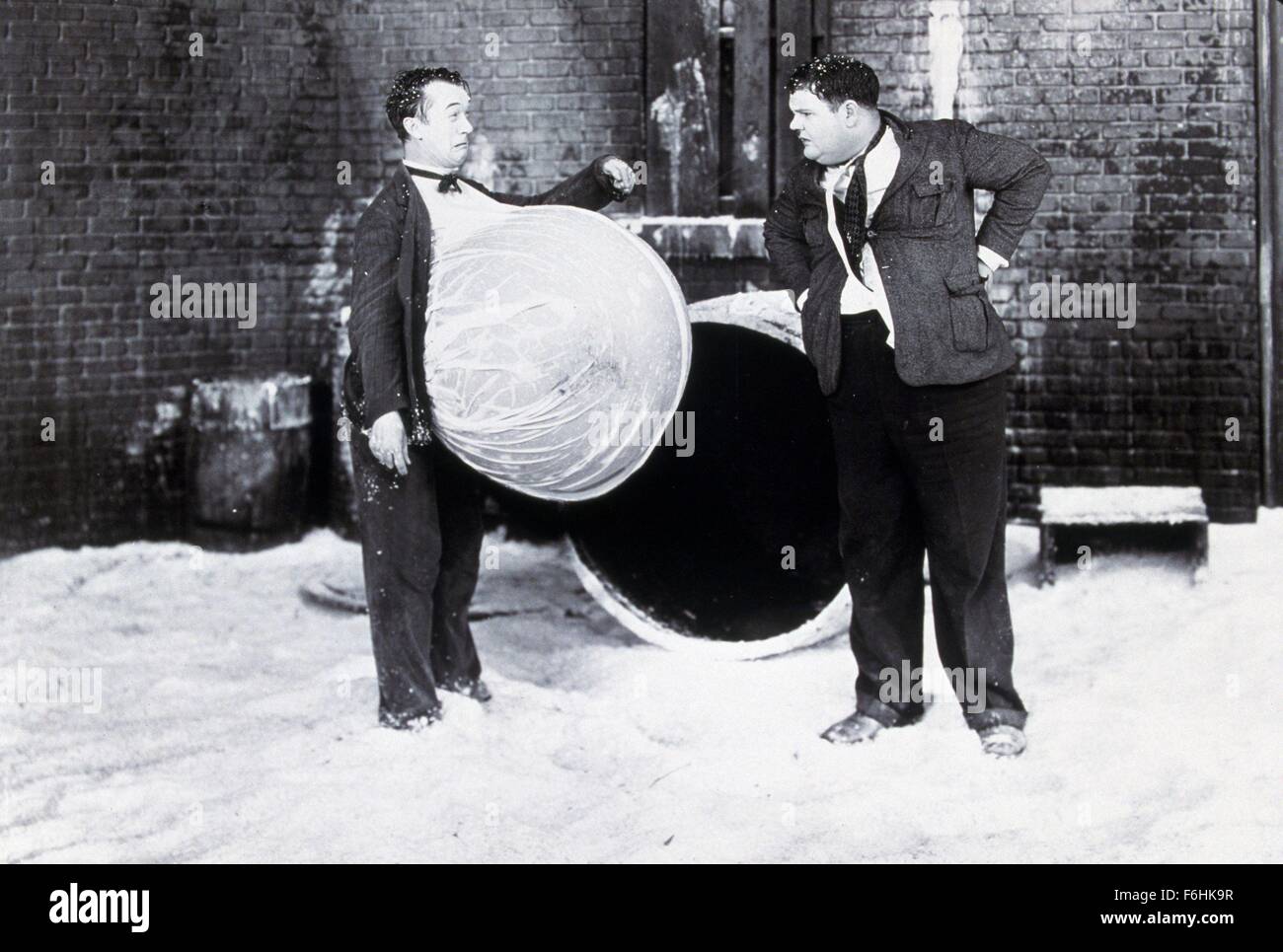 1930, Film Title: BELOW ZERO, Director: JAMES PARROTT, Studio: MGM, Pictured: OLIVER HARDY ...
